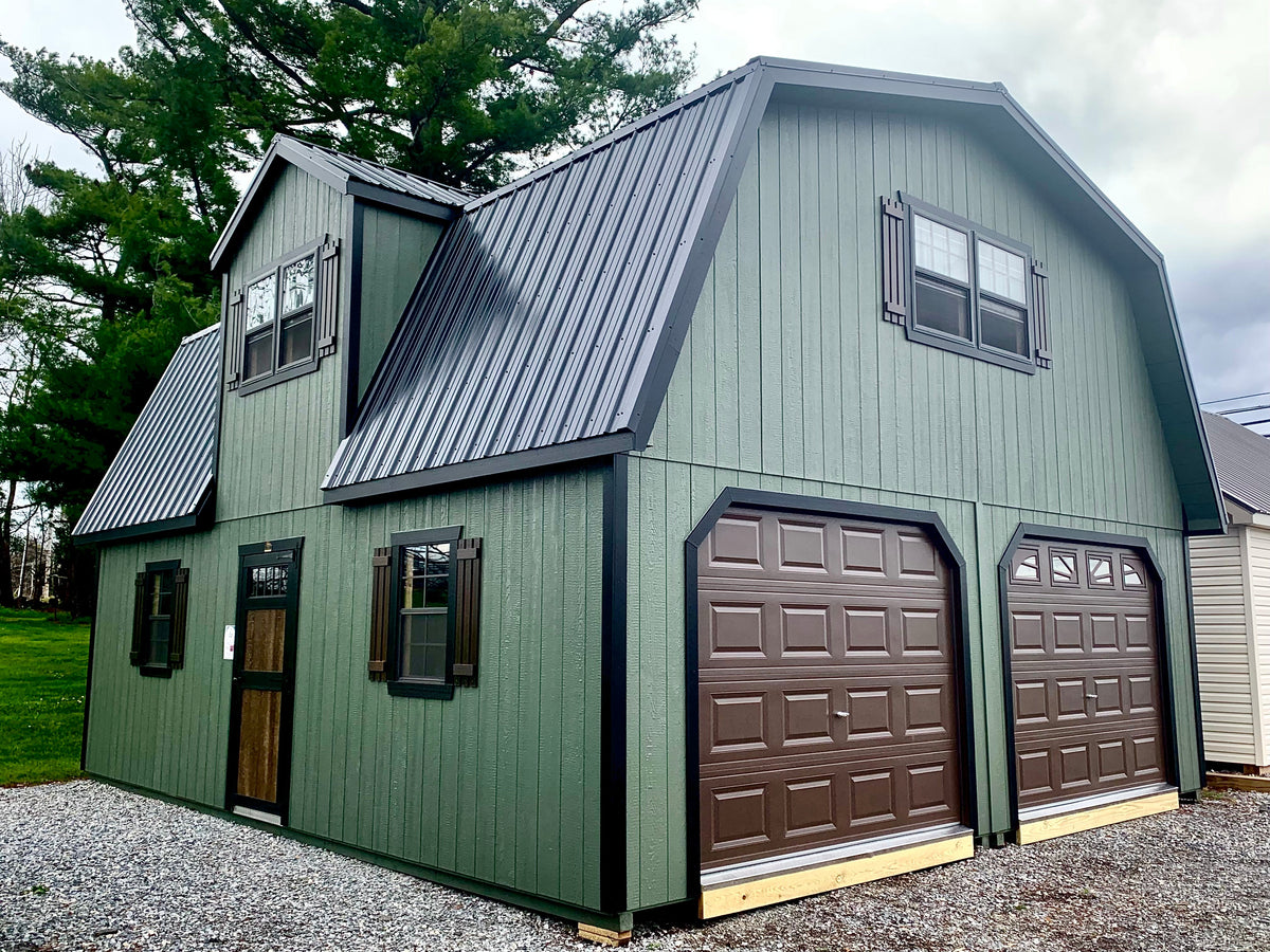 Double Wide Two Story Barn Garage – Esh's Sheds