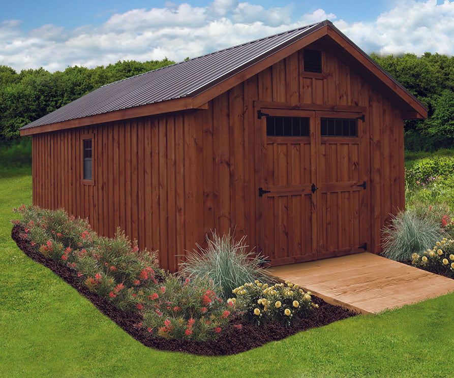 Board & Batton New England Elite Storage Shed – Esh's Sheds